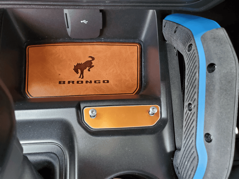 Bronco Center Console Badge | proof of concept - Bronco Nation